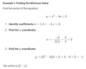 Vertex: 3 Best Ways to Master Maximum & Minimum Points